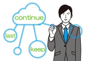 last・keep・continueの違い！英語で続く＆続けるの使い方