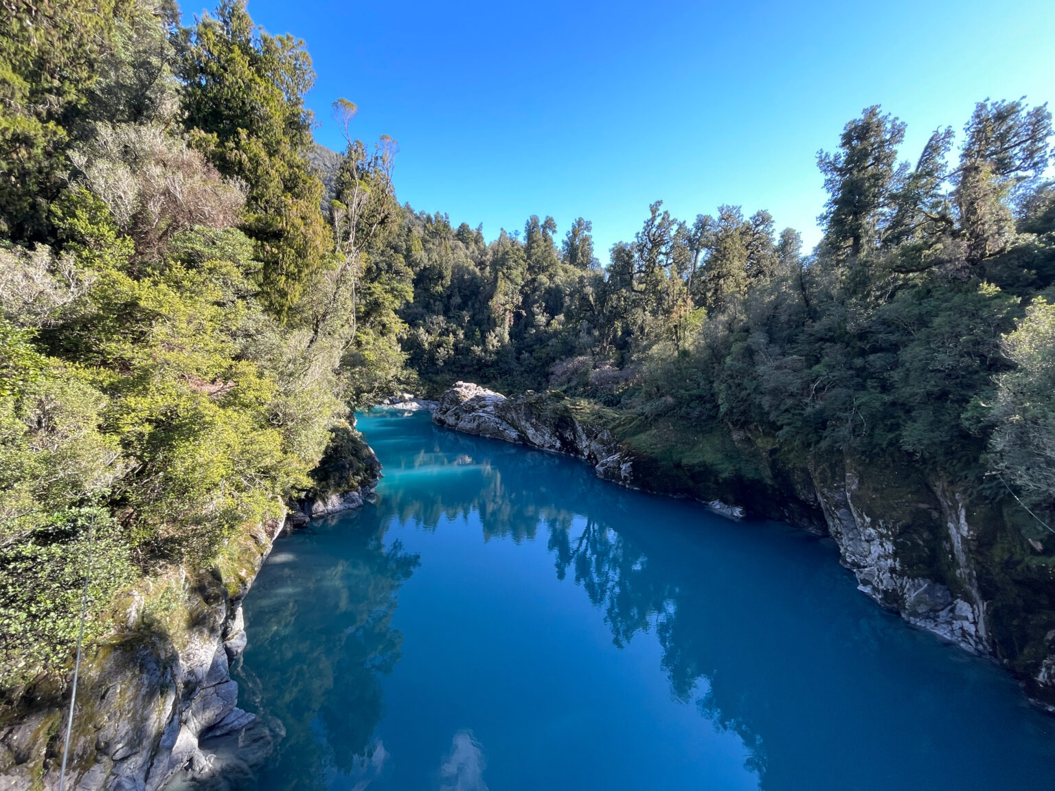 水面がエメラルドブルー！ホキティカ渓谷とBuller river bridgeを観光